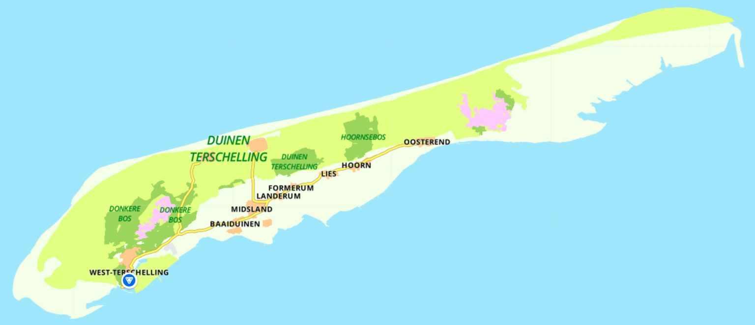 Informatie over de reis naar Terschelling - Vakantiehuis Spathoek